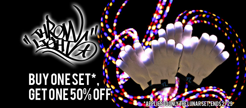Throwlights February Sale!: BOGO 50% off on Lunar Sets