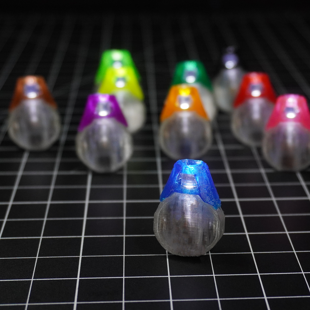 Gloving Skeleton Diffusers for Custom Bulb Chips– Throwlights